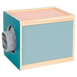 Lernspielzeug Small Foot "F&uuml;hlbox &bdquo;Sensory&ldquo;", blau, Lernspielzeug, KinderB:25cm H:20cm L:20cm, Holz, B:25cm H:20cm L:20cm
