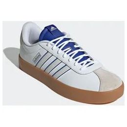 Sneaker Adidas SPORTSWEAR "VL COURT 3.0", Herren, Gr. 42,5, wei&szlig; (cloud wei&szlig;, crystal wei&szlig;, semi lucid blau), Leder, Synthetik, Schuhe Sneaker, inspiriert vom Design des Adidas samba