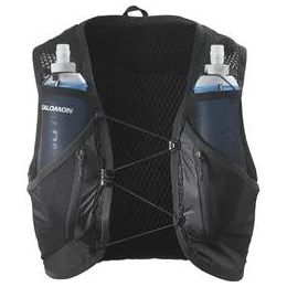 Trinkrucksack Salomon "ACTIVE SKIN 12" Gr. S, schwarz, Rucks&auml;cke, S, Polyamid, Rucksack / Laufweste mit Flasks Unisex
