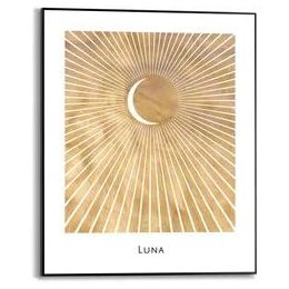 Poster Reinders "Mond", gold (farbe bild(er): goldfarben), B:40cm H:50cm T:1,6cm, MDF, Bilder, Poster