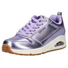 Sneaker Skechers "Skechers Sneaker Leder", Damen, Gr. 37, lila (violett), Leder, Schuhe Sneaker