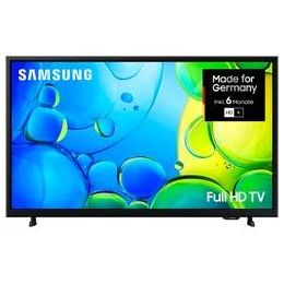 Samsung LED-Fernseher "GU32F6009FU LED-Fernseher", Energieeffizienz: F (A-G), schwarz, 32, Fernseher, HDR, Q-Symphony, Dolby Surround Sound, Triple Tuner, Smart-Hub