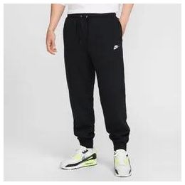 Sporthose Nike SPORTSWEAR "M NK CLUB BB JOGGER", Damen, Gr. L, N-Gr, schwarz-wei&szlig; (schwarz, schwarz, wei&szlig;), Obermaterial: 80% Baumwolle, 20% Polyester, Hosen Sporthose, aus angerautem Fleece, mit elastischem Bund und Kordelzug