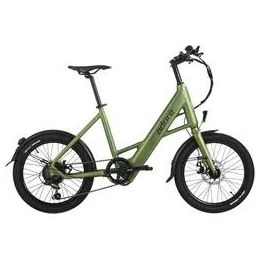E-Bike Adore "C-200" Gr. 42, gr&uuml;n (metallic, gr&uuml;n matt, gr&uuml;n), Elektrofahrr&auml;der, 42cm, 20 Zoll (50,80cm), Pedelec, Elektrofahrrad f&uuml;r Damen u. Herren