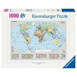 Puzzle Ravensburger "Politische Weltkarte", bunt, Puzzles, KinderB:70cm H:50cm, Pappe, Made in Germany, B:70cm H:50cm