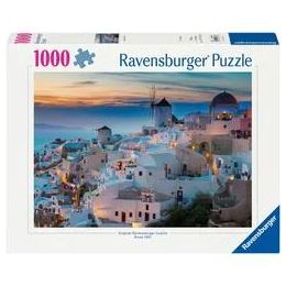 Puzzle Ravensburger "Abend &uuml;ber Santorini", bunt, Puzzles, KinderB:70cm H:50cm, Pappe, Made in Germany, B:70cm H:50cm