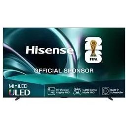 HISENSE QLED Mini LED-Fernseher "100U7Q", Energieeffizienz: F (A-G), schwarz, 100 &prime;&prime;, Fernseher, 4K UHD Mini LED