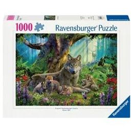 Puzzle Ravensburger "W&ouml;lfe im Wald", bunt, Puzzles, KinderB:70cm H:50cm, Pappe, Made in Germany, B:70cm H:50cm