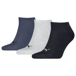 Sneakersocken Puma "Puma UNISEX SNEAKER PLAIN", Herren, Gr. 43-46, navy, grau, nightshadow blau, Baumwollmischung, Socken Sneakersocken, mit kleinem Logo