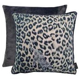 Dekokissen Apelt "Maurice", schwarz, natur, B:49cm L:49cm, Obermaterial: 100% Polyester, Dekokissen_Sitzkissen_Kissenh&uuml;llen