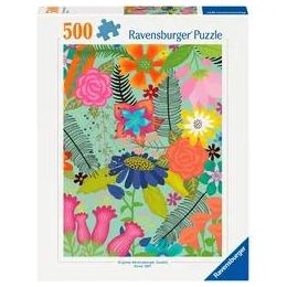 Puzzle Ravensburger "Blumenjungle", bunt, Puzzles, KinderB:36cm H:49cm, Pappe, Motiv, Made in Germany, B:36cm H:49cm