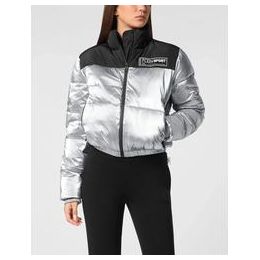 Blouson Plein Sport "Bomberjacke", Damen, Gr. L, silber (70, silber), Obermaterial: 100% Polyester. Futter: 100% Polyester. F&uuml;llung: 100% Polyester, Jacken Blouson