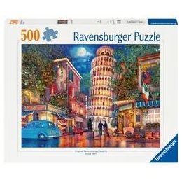 Puzzle Ravensburger "Abends in Pisa", bunt, Puzzles, KinderB:49cm H:36cm, Pappe, Made in Germany, B:49cm H:36cm