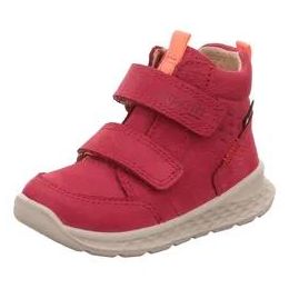 Winterboots Superfit "BREEZE, WMS: mittel", M&auml;dchen, Gr. 28, rot, Nubukleder, unifarben, Schuhe Winterboots, Babyschuh, Klettschuh mit GORE-Tex, Gr&ouml;&szlig;enschablone zum Download