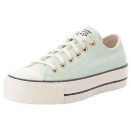 Sneaker Converse "CHUCK TAYLOR ALL STAR LIFT PLATFORM SUEDE", Damen, Gr. 42, beige (surplus mint, natural ivory), Leder, Schuhe Sneaker