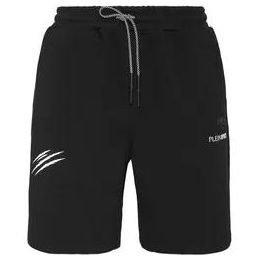 Bermudas Plein Sport "Scratch", Damen, Gr. 3XL, US-Gr&ouml;&szlig;en, schwarz (02, schwarz), Obermaterial: 87% Baumwolle, 13% Polyester, Hosen Bermudas