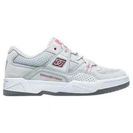 Sneaker DC Shoes "Construct", Damen, Gr. 6,5(37,5), grau (grau, blushing bride), Obermaterial:54.6% Leder, 20.9% Synthetikmaterial, 25.5% Microfaser;, Schuhe Sneaker