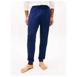 Jogginghose "WAFFLE PANT", Herren, Gr. L (52), N-Gr, blau (preppy navy), Jersey, Obermaterial: 100% Baumwolle, Tommy Hilfiger UNDERWEAR, unifarben, normal, Hosen Jogginghose, Loungewear, in Waffelstrick aus Baumwolle