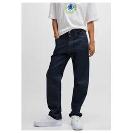 HUGO BOSS Regular-fit-Jeans HUGO BLUE "Jonah", Herren, Gr. 33, L&auml;nge 32, blau (dunkelblau401), Denim/Jeans, Obermaterial: 100% Baumwolle, unifarben, regular fit lang, Jeans, regular fit