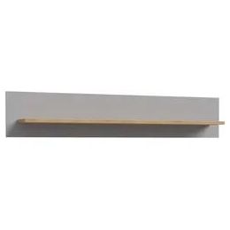 Wandboard FORTE "Bohol, Wandregal, einfache Montage", grau (eichefarben, grau), B:160cm H:29,6cm T:21,9cm, Holzwerkstoff, Regale, Wandboard, B/H/T 160/29,6/21,9 erh&auml;ltlich in 2 Dekoren, Landhausstil