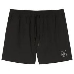 Marc O'Polo Badeshorts MARC O'POLO, Gr. XL, N-Gr, schwarz, Web, Obermaterial: 100% Polyester, Badehosen Badeshorts, Gummibund mit Tunnelzug, seitliche Taschen