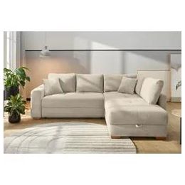 Jockenh&ouml;fer Ecksofa JOCKENH&Ouml;FER GRUPPE "Sunset L-Form, B: 257 cm, Dauerschlafsofa mit", grau (grau, beige 426, 17), B:257cm T:105cm, Korpus: 100% Polyester;Kissen: 100% Polyester, Sofas, Ecksofa, Tonnentaschen-Federkern, Kaltschaumtopper, Bettkasten & Zierkissen, Topseller