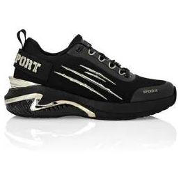 Sneaker Plein Sport "Runner Sneaker", Damen, Gr. 35, Normalschaft, schwarz (0293, schwarz, lightgold), Schuhe Sneaker