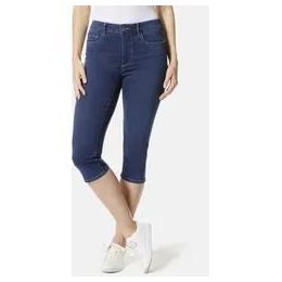 7/8-Jeans STOOKER WOMEN "Denim Capri Skinny Fit Jeans", Damen, Gr. 36, L&auml;nge 21, blau (dunkelblau denim), Denim/Jeans, 82% Baumwolle, 17% Polyester, 1% Elasthan, skinny fit 7/8-L&auml;nge, Jeans, Skinny Fit Casual Clean Wash Denim Jeans Magic Shape Effekt f&uuml;r Damen