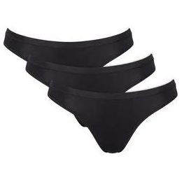 Minislip Sloggi "GO Daily Cotton", Damen, Gr. S, schwarz, Single Jersey, Obermaterial: 95% Baumwolle, 5% Elasthan, unifarben, k&ouml;rpernah, Unterhosen, flacher Elastikbund, Baumwollmix, bequem, weich