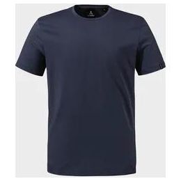 Sch&ouml;ffel Funktionsshirt SCH&Ouml;FFEL "T Shirt Style Collada MNS", Herren, Gr. 56, blau (8820, blau), Oberstoff: 60% Baumwolle, 40% Polyester, Rundhals, Shirts Funktionsshirt