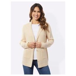 Cardigan Classic Basics, Damen, Gr. 38, beige (elfenbein), 100% Polyacryl, unifarben, Strickjacken