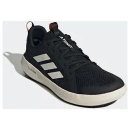 Wanderschuh Adidas TERREX "BOAT CLIMACOOL", Damen, Gr. 45, orange (core schwarz, chalk wei&szlig;, semi impact orange), Synthetik, Textil, Schuhe Wanderschuh, w&auml;rmend