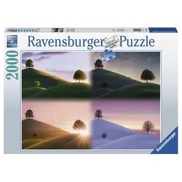 Puzzle Ravensburger "Stimmungsvolle B&auml;ume und Berge", bunt, Puzzles, KinderB:98cm H:75cm, Pappe, Made in Germany, B:98cm H:75cm