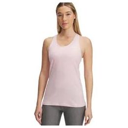 Trainingstop Under Armour "TECH", Damen, Gr. M, wei&szlig; (prime pink,, wei&szlig;), Obermaterial: 94% Polyester, 6% Elasthan, Rundhals, Tops