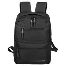 Freizeitrucksack Travelite "KICK OFF Rucksack mit 13-Zoll Laptopfach", Gr. B/H/T: 31cm x 40cm x 14cm, schwarz, Polyester, unifarben, Basic, Rucks&auml;cke Freizeitrucksack, mit gepolstertem Laptopfach, ideal f&uuml;r Freizeit, Arbeit und Schule
