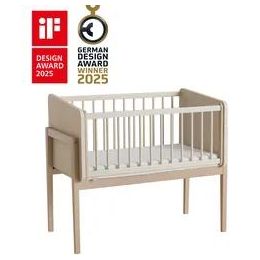 Beistellbett Paidi "LITTLE CLOUD", beige (buche, cashmere, beige), B:99cm H:110cm T:57cm, Holz teilmassiv, Babybetten, mit Lattenrost, variabel h&ouml;henverstellbar, umbaubar zum Tiny Sofa
