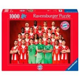 Puzzle Ravensburger "FC Bayern M&uuml;nchen Saison 2025/2026", bunt, Puzzles, KinderB:70cm H:50cm, Pappe, Made in Germany, B:70cm H:50cm
