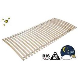 Rollrost OTTO HOME "Kid plus, 90x200, 140x200 cm und weiteren Gr&ouml;&szlig;en", beige, B:100cm H:4cm L:200cm, Lattenroste, leichtes Handling, da gerollt und fertig montiert