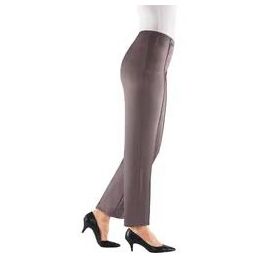 Jerseyhose Classic Basics, Damen, Gr. 52, Normalgr&ouml;&szlig;en, rot (bordeaux, kariert), 100% Polyester, gemustert, kariert, mehrfarbig, lang, Hosen Jerseyhose