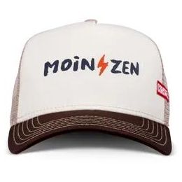 Trucker Cap COASTAL "Coastal HFT MoinZen", Herren, Gr. onesize, wei&szlig;, braun, khaki, 60% Baumwolle, 40% Polyester, Caps