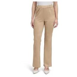 Schlupfhose Betty Barclay "Damen Slim Fit", Damen, Gr. 34, Normalgr&ouml;&szlig;en, beige, Obermaterial: 95% Polyester, 5% Elasthan, slim fit lang, Hosen Schlupfhose