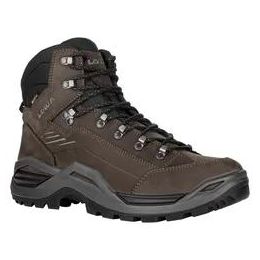 Wanderschuh Lowa "RENEGADE EVO GTX MID", Herren, Gr. 44,5, schwarz (dunkelbraun, schwarz), Leder, Schuhe Wanderschuh, wasserdicht, winddicht,atmungsaktiv dank GORE-TEX Membrane