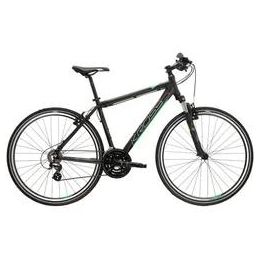 Crossrad KROSS "KROSS Crossbike Evado 2.0 28" schwarz 21 G&auml;nge" Gr. 43, schwarz (schwarz, schwarz), Fahrr&auml;der, 43cm, 28 Zoll (71,12cm) hinten: 28 Zoll (71,12cm)
