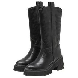 Stiefel Buffalo "Buffalo BULL BOOT MID - VEGAN NAPPA", Damen, Gr. 40, schwarz, Polyurethan, unifarben, Schuhe Stiefel