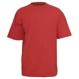 T-Shirt Urban Classics "Urban Classics Herren Tall Tee", Damen, Gr. XL, rot, 100% Baumwolle, unifarben, oversize, Rundhals, Shirts T-Shirt