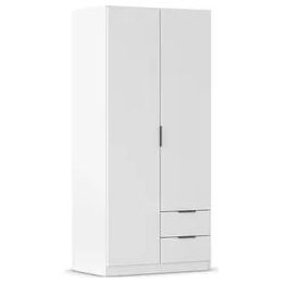 Kleiderschrank Rauch "Dreht&uuml;renschrank Schrank Garderobe Ankleide Schlafzimmer LAGOA", alpinwei&szlig;, B:91cm H:197cm T:54cm, Holzwerkstoff, Schr&auml;nke, Kleiderschrank, mit ger&auml;umigen Schubladen, optional mit Aufsatz MADE IN GERMANY