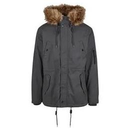 Wintermantel BRANDIT "Brandit Brandit Men Fish Tail Parka", Herren, Gr. M, antracite, 100% Baumwolle, M&auml;ntel Wintermantel