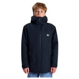 Anorak Quiksilver "Overcast 3K Parka", Jungen, Gr. 12, schwarz, Obermaterial: 65% Walkfrottier, 35% Nylon;, Jacken