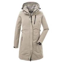 Parka Killtec "KOW 165 WMN PRK", Damen, Gr. 42, helltaupe, Obermaterial: 100% Polyester;Futter: 100% Polyester;F&uuml;llung: 100% Polyester, Jacken Parka, Wasser- und winddichter Parka mit Teddyfleece und abnehmbarer Kapuze