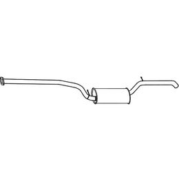 VEGAZ Mittelschalld&auml;mpfer fs699 f&uuml;r Ford